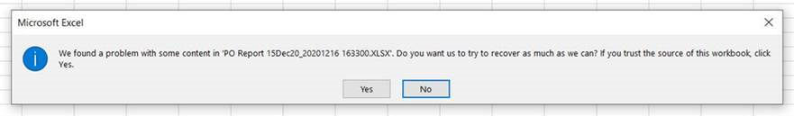 Solved: get an error message that says "We found a problem... - SAP ...
