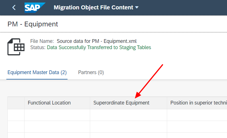 SAP S/4HANA Migration Cockpit - Equipment/subequip... - SAP Community