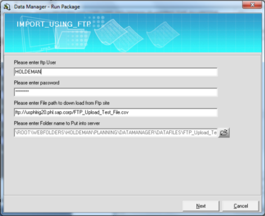 Tip on Using Data Manager Package IMPORT_USING_FTP... - SAP Community