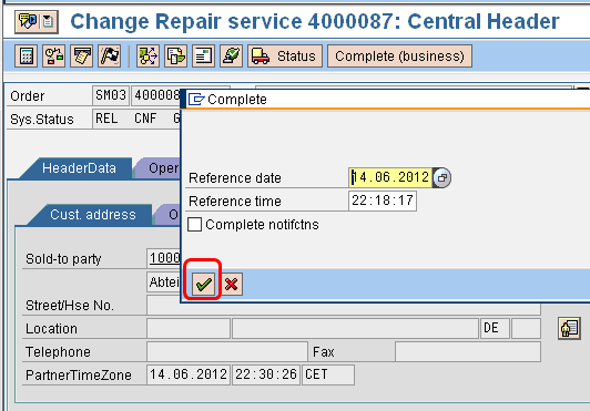 Repair Process in SAP CS (Customer Service) - Par... - SAP Community