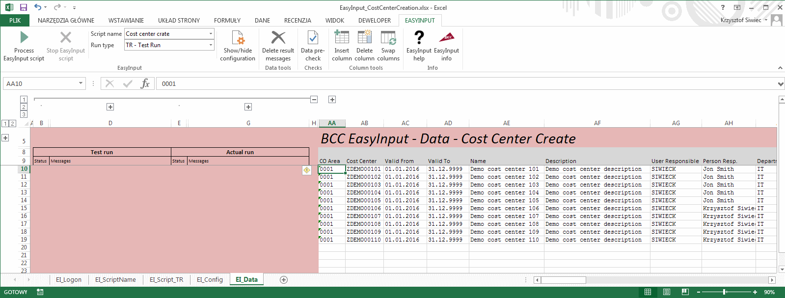 Easy Excel to SAP data migration using EasyInput –... - SAP Community