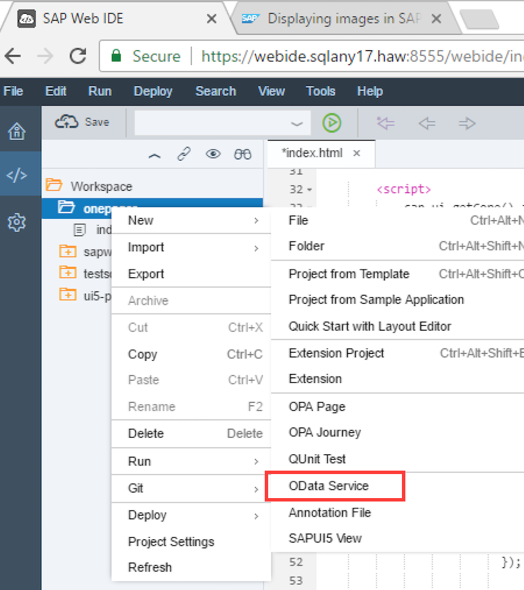 Using The SAP Web IDE with an SQL Anywhere based N... - SAP Community