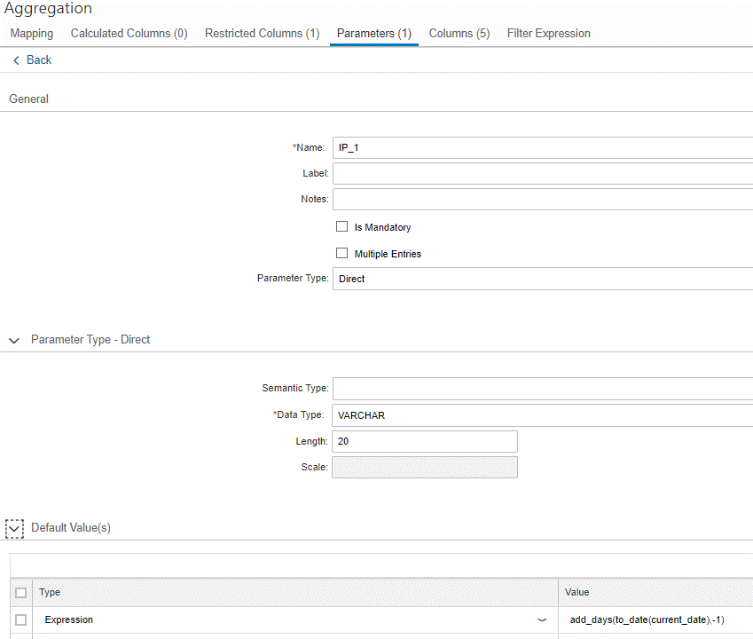 Example 5: Use Input Parameters to calculate year-... - SAP Community