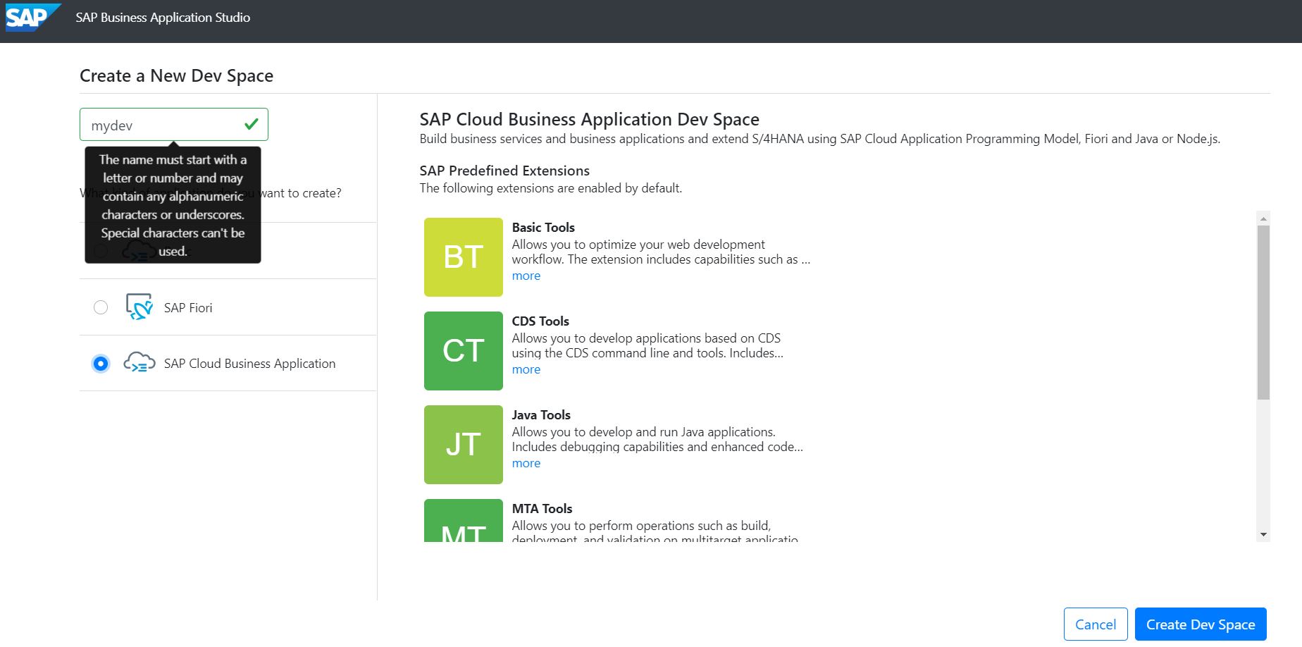 SAP Business Application Studio - Getting Started ... - SAP Community