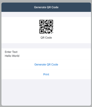 Use NativeScript plugins to Generate QR Code and P... - SAP Community