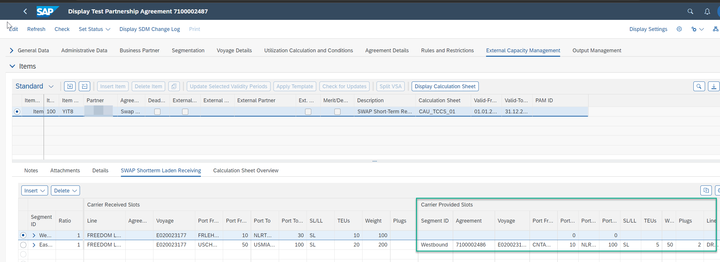 Create Partnership Agreements with Container Shipp... - SAP Community