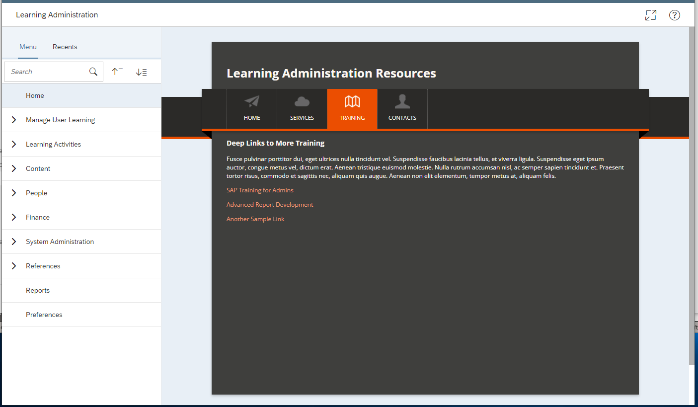 Improve Your LMS Admin Home Page - SAP Community