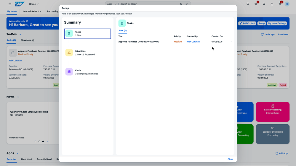My Home in SAP S/4HANA Cloud Public Edition 2508 -... - SAP Community