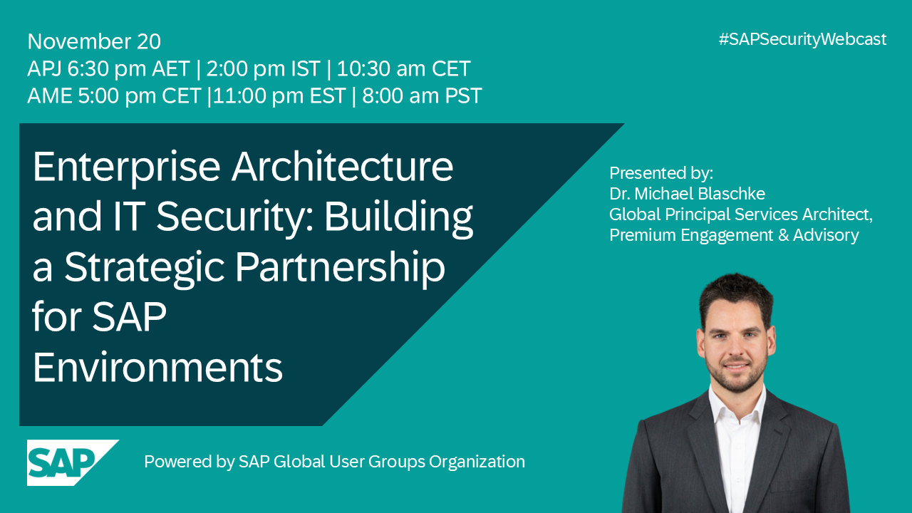 Enterprise Architecture and IT Security: Building ... - SAP Community